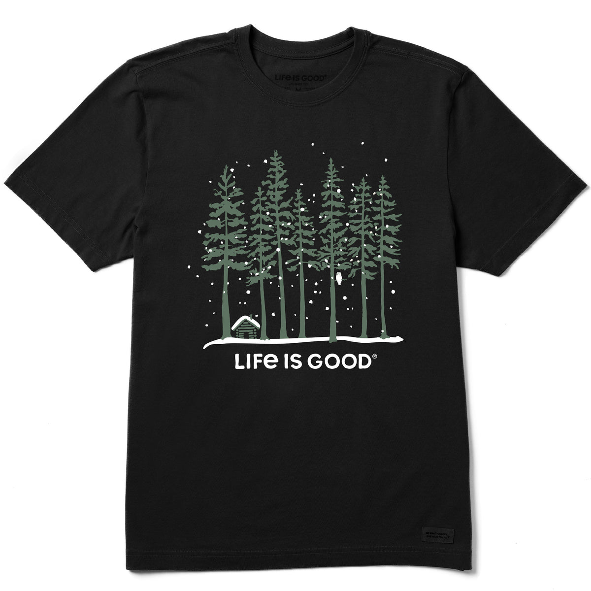 Men's Snowy Owl Tall Pines Short Sleeve Crusher Tee | Shop Life is Good
